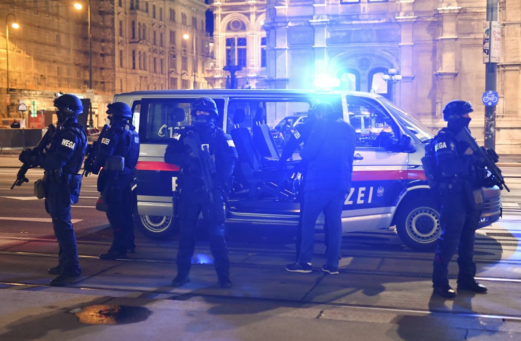 Huge manhunt in Austria after Islamist terrorists opened fire at ...