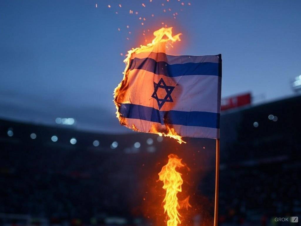 Israeli flag burned ahead of Hapoel Tel Aviv match in Spain - EJP