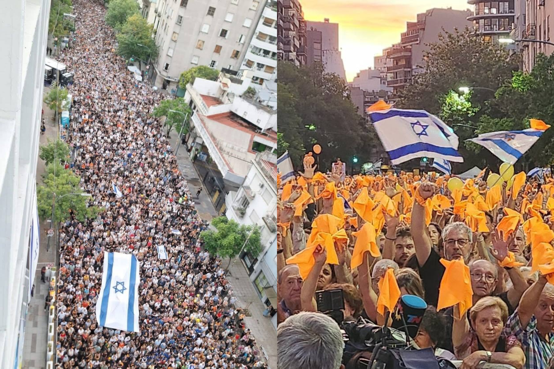 Thousands marched in Buenos Aires to honor the Bibas family - EJP