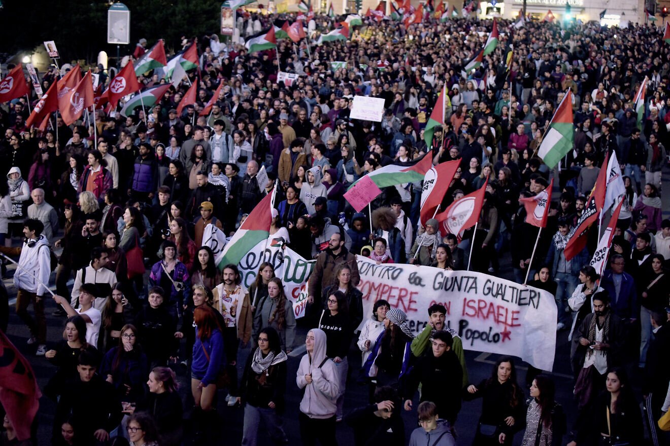 Europeans rally in droves against Israel, in favor of Gaza-bound ...